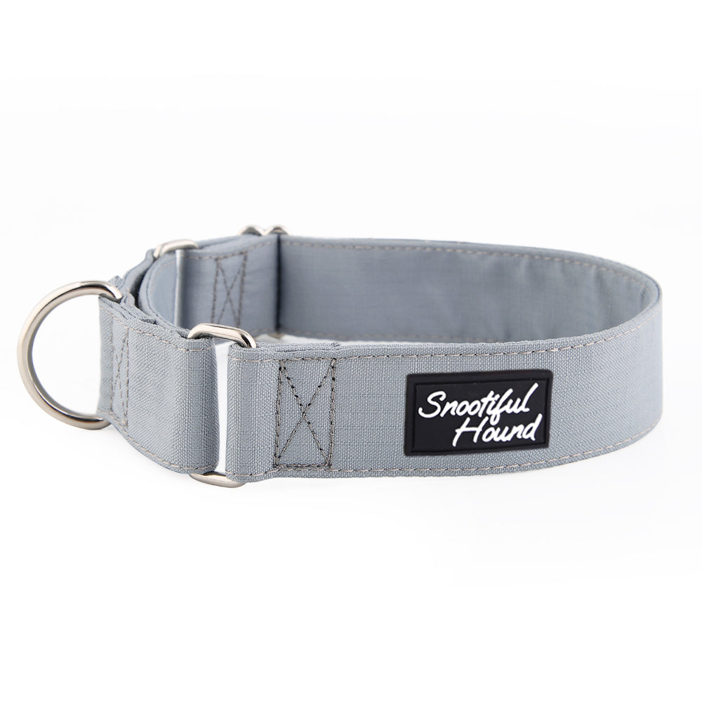 Martingale Collar - Sighthound Dog Collar - Grey – Snootiful Hound